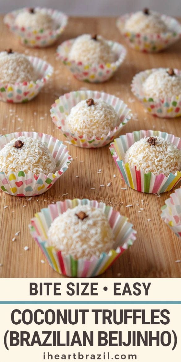 Beijinho Recipe (Coconut Brigadeiro) - The Brazilian Coconut Kisses