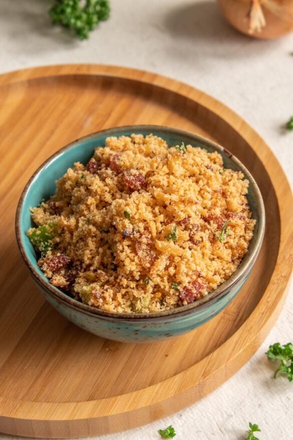 Brazilian Farofa: Easy Toasted Cassava Flour Recipe • I Heart Brazil