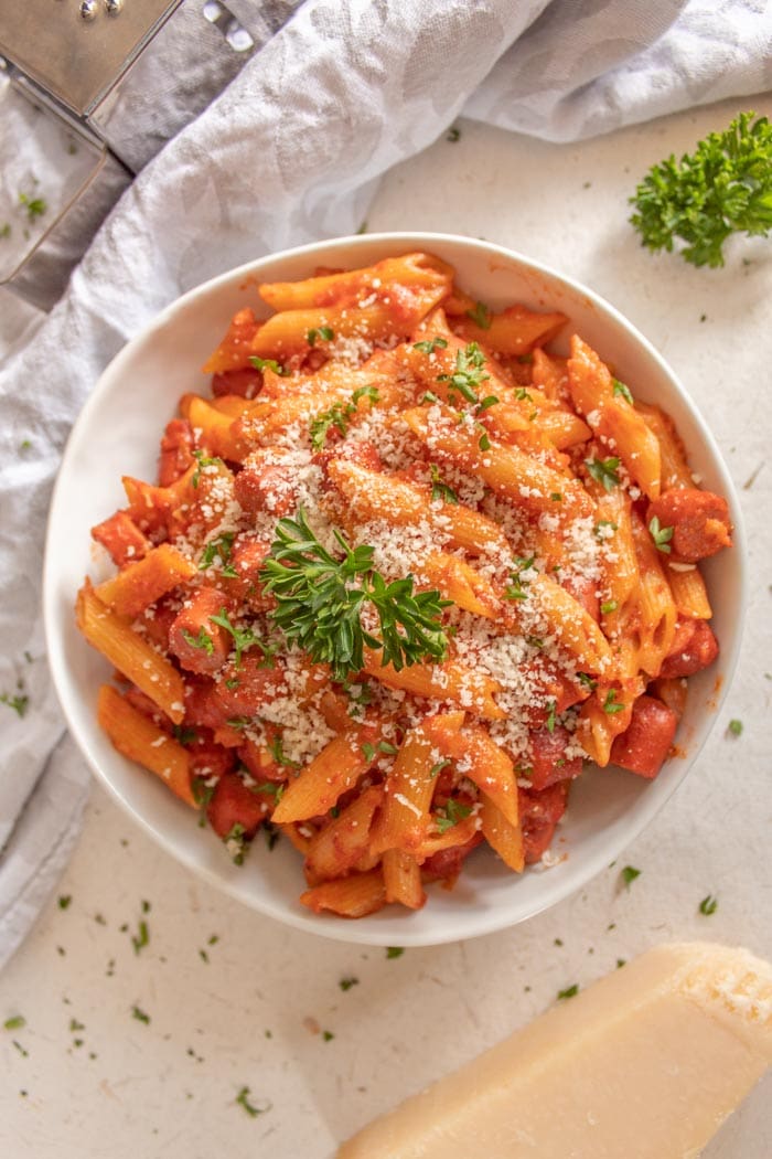 One Pot Hot Dog Pasta Recipe Easy Dinner For Your Family I Heart Brazil