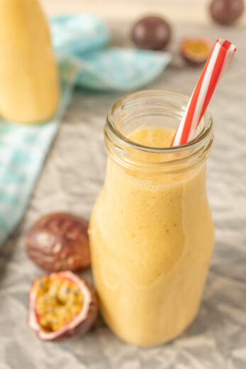 Mango Passion Fruit Smoothie - An Easy Tropical Smoothie • I Heart Brazil